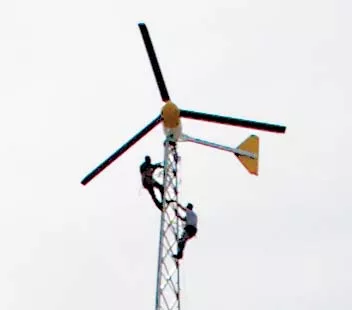 Wind turbine harnesses small town potential
