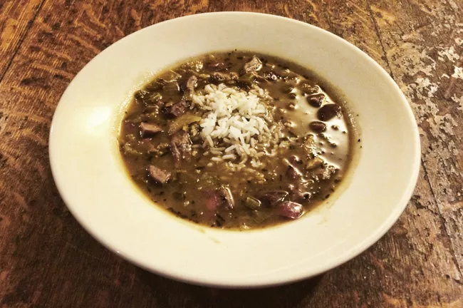 Turkey bone gumbo