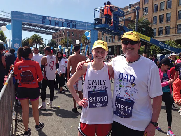 Running marathons with my father